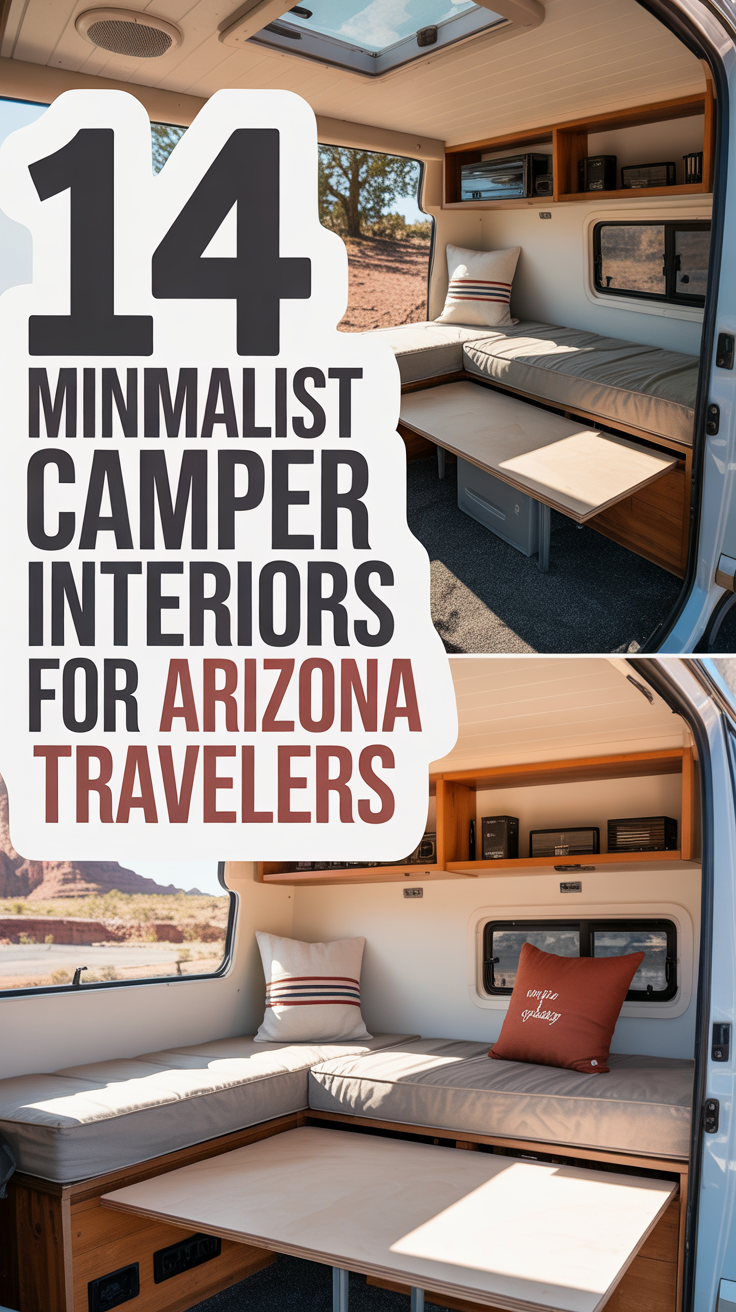 14 Minimalist Camper Interior Ideas for Sedona, Arizona Adventures ...