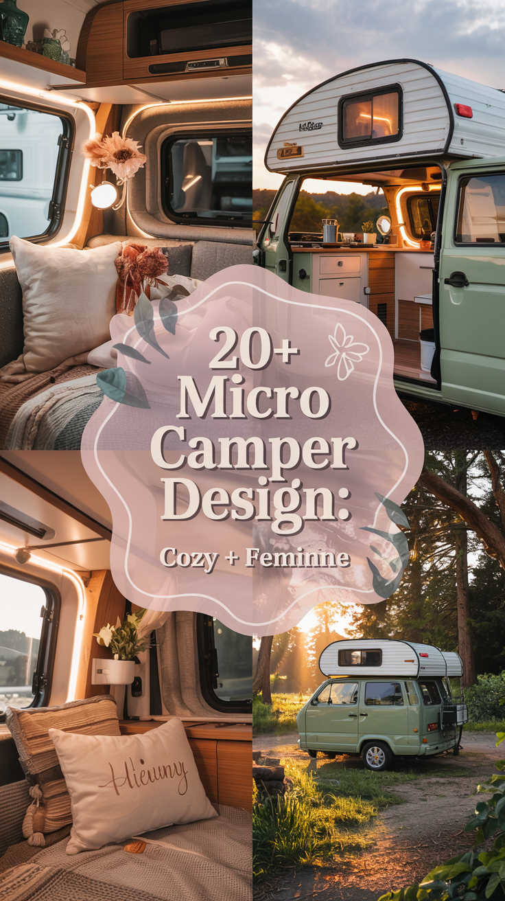 20+ Micro Camper Decorating Ideas to Make It Feel Feminine and Cozy