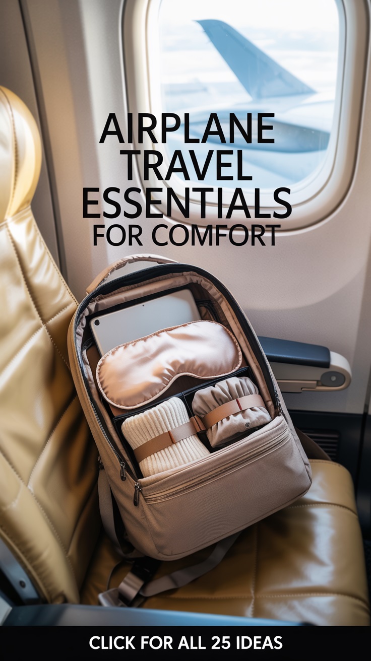 30 Airplane Travel Essentials for Long-Haul Flights (Comfort + Style ...
