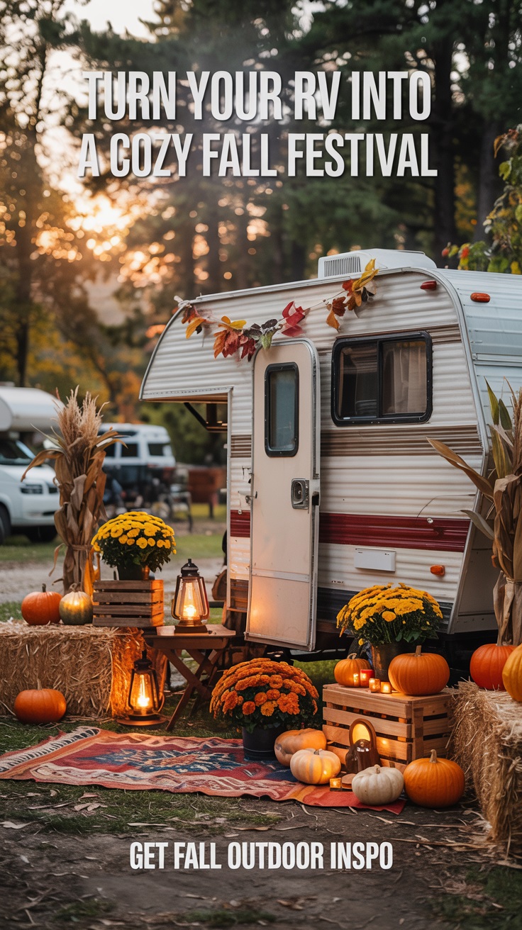 35+ Outdoor Fall Camper Décor Ideas for Your RV Campsite