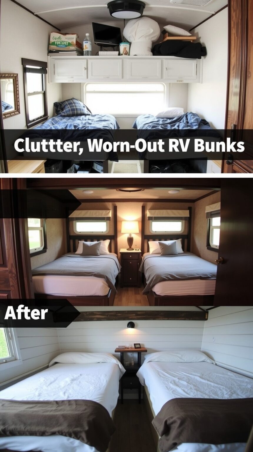 15 Before & After: Family RV Bunks Remodeled Into a Cozy Retreat ...