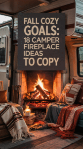 18 Coziest Camper Fireplace Ideas You’ll Want This Fall - CarAudience