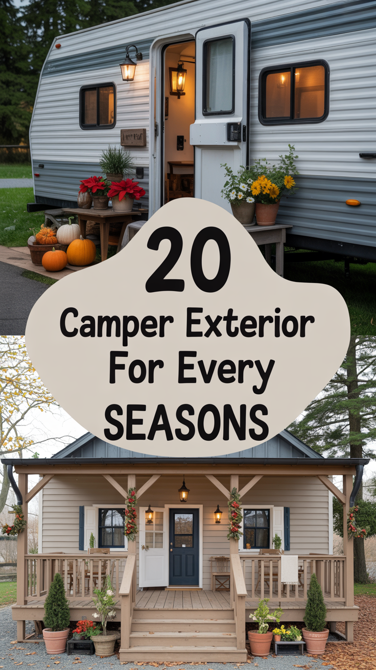 20 Rustic Farmhouse RV Exterior Styled for Every Seasons - CarAudience