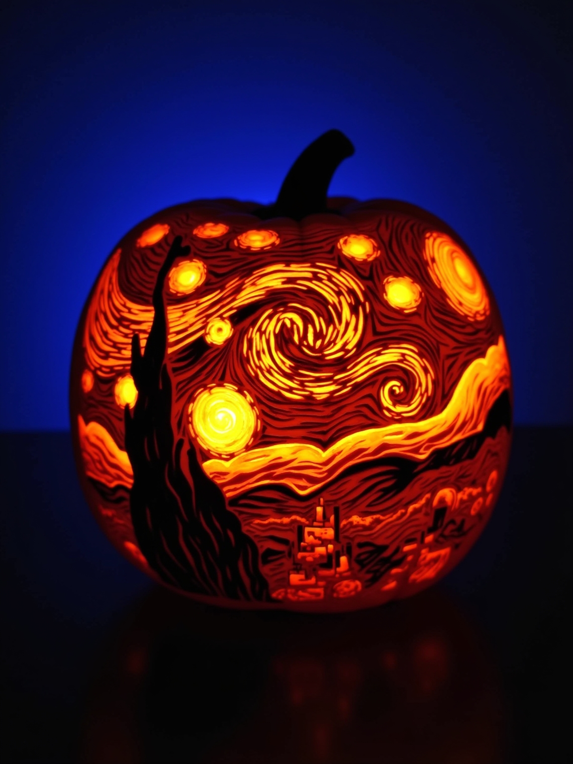 22 DIY Starry Night Pumpkin Carving Patterns You'll Love