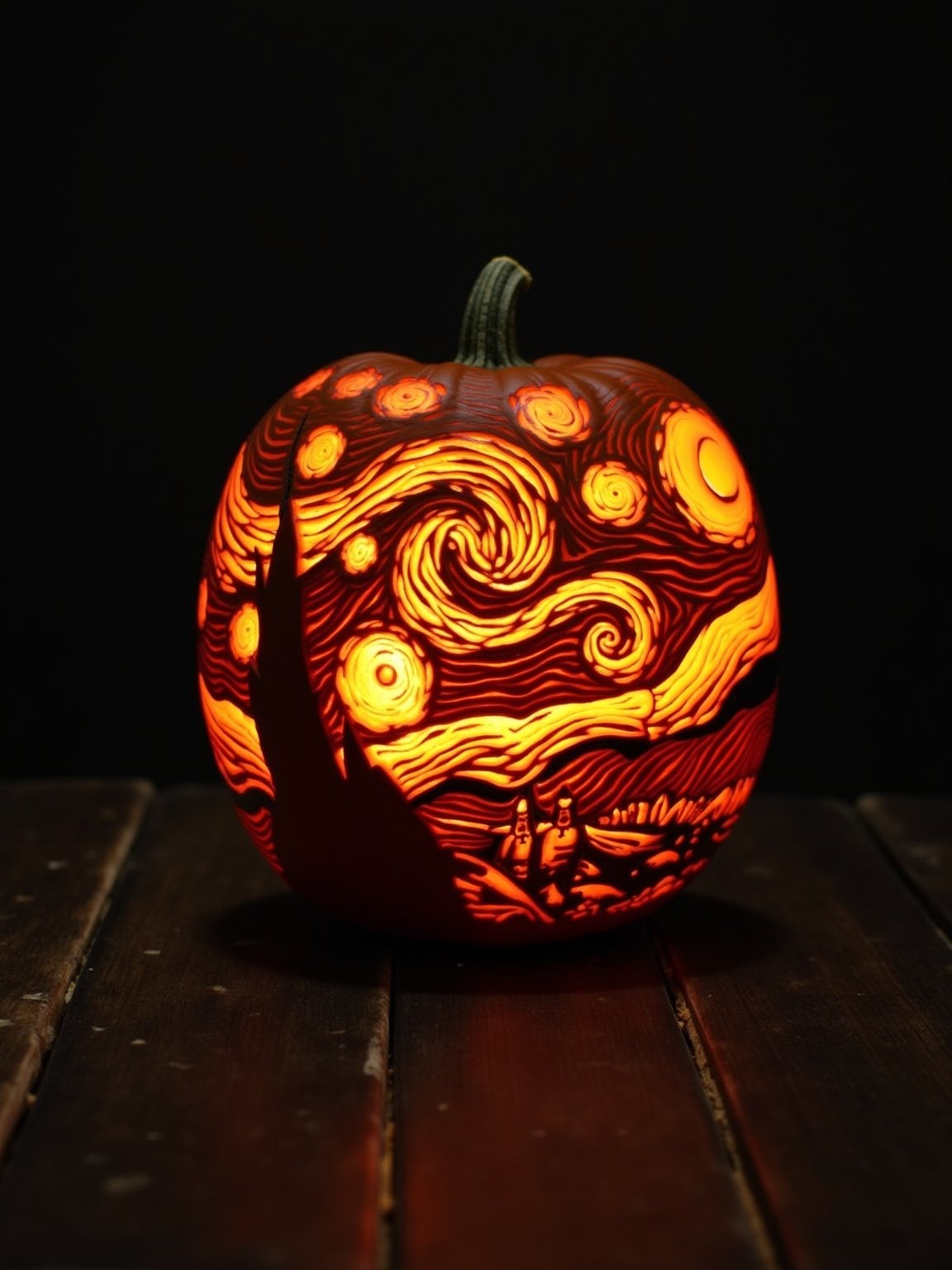 22 DIY Starry Night Pumpkin Carving Patterns You'll Love