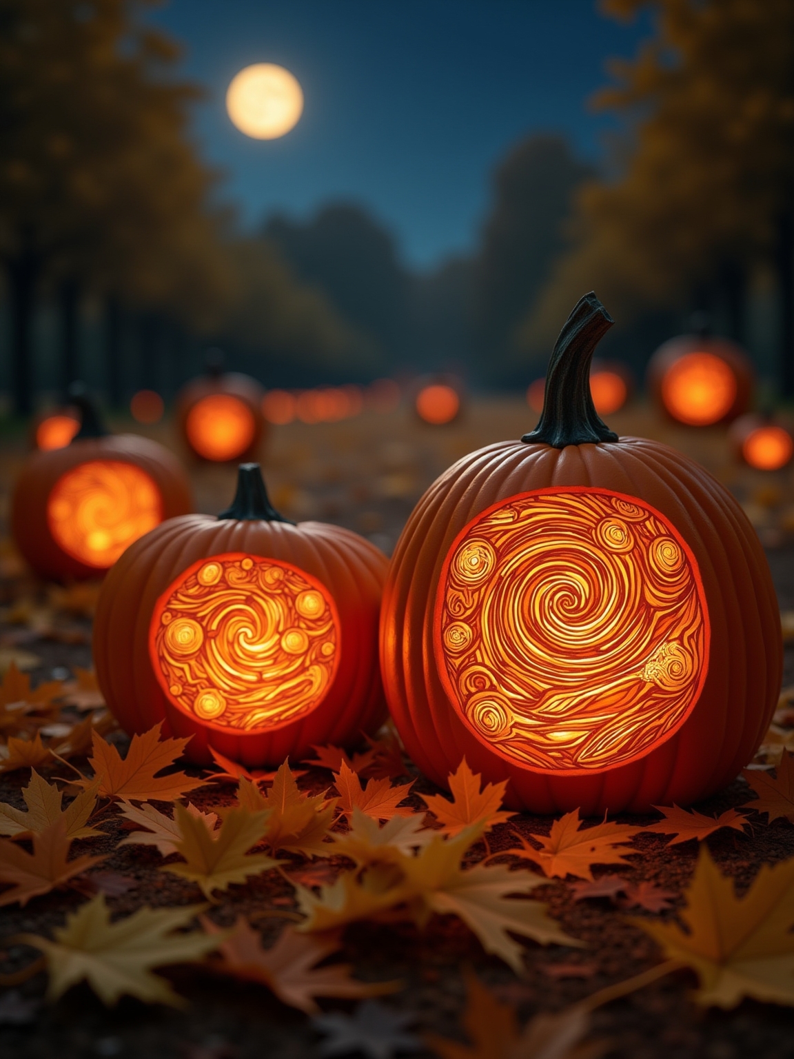 22 DIY Starry Night Pumpkin Carving Patterns You'll Love