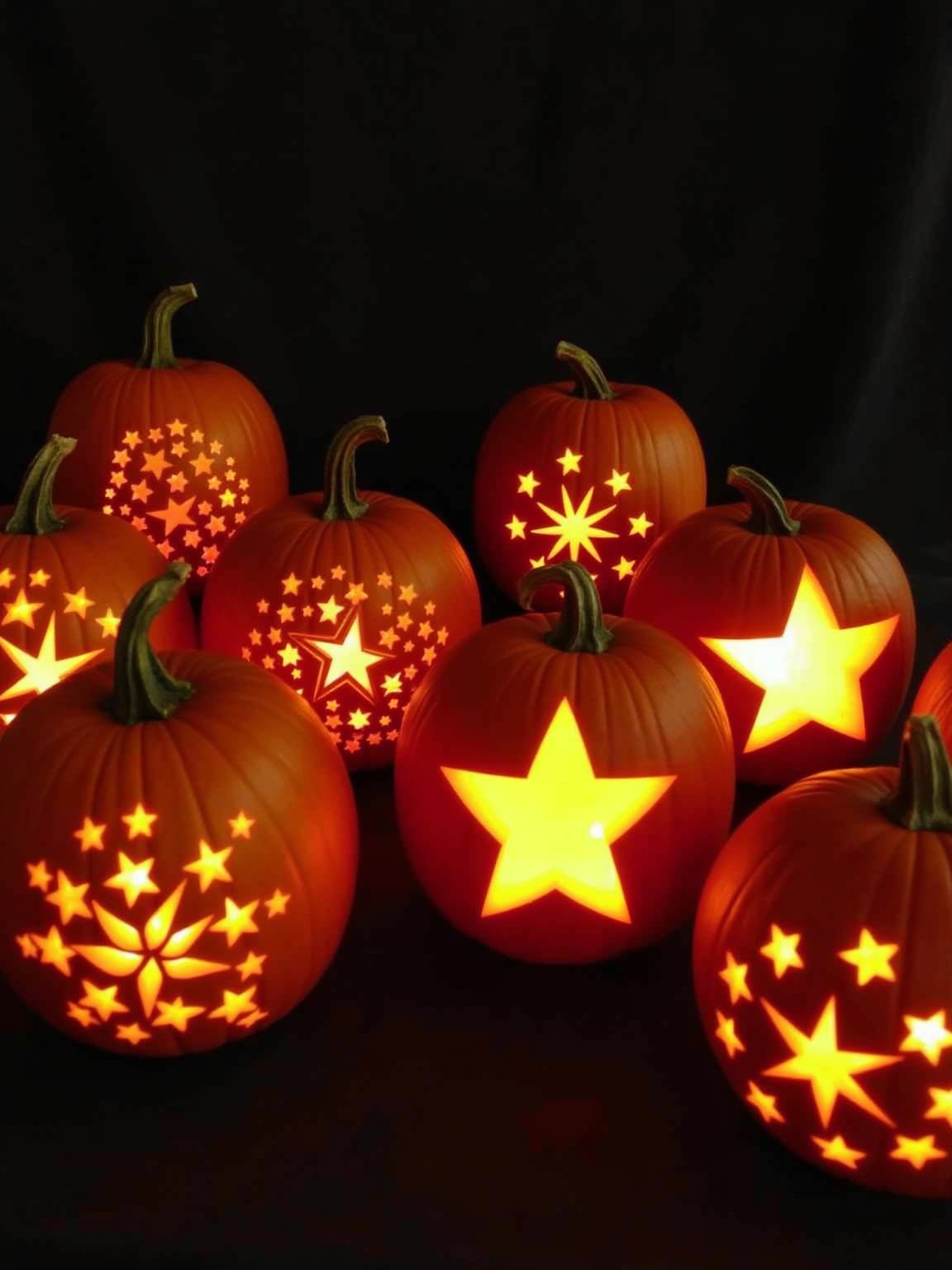 22 DIY Starry Night Pumpkin Carving Patterns You'll Love