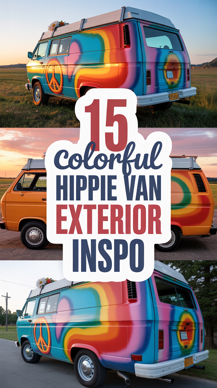 15 Hippie Van Exterior Ideas That Capture Free-Spirited Style - CarAudience