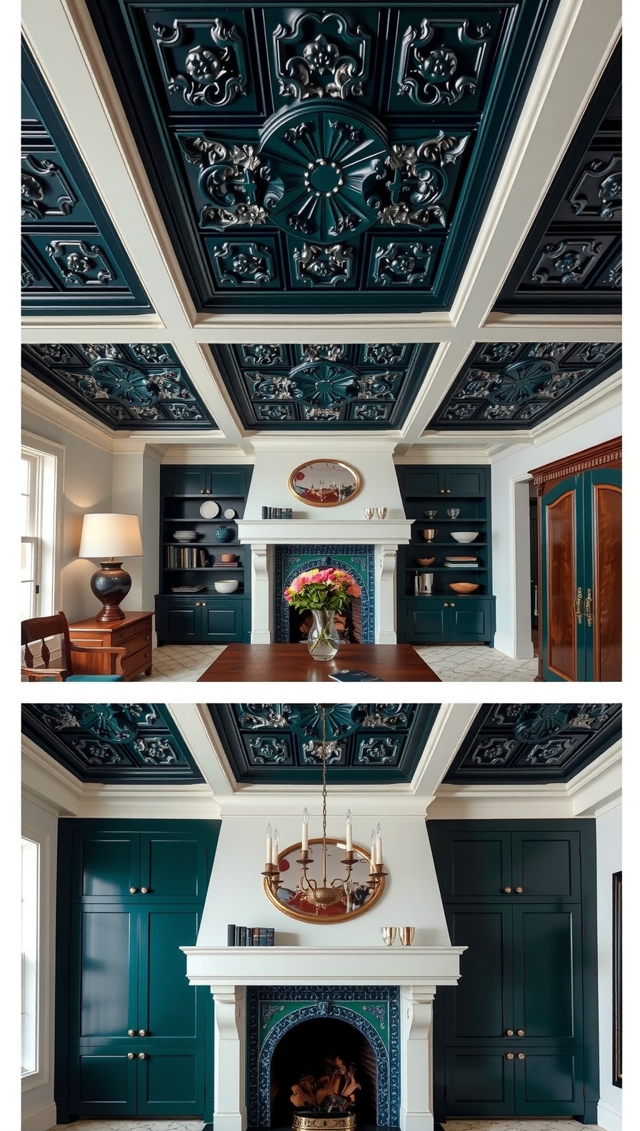 17 Luxury Kitchen Ceilings With Coffered or Metallic Finishes - CarAudience