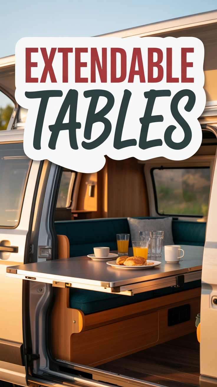 16 Clever Camper Table Ideas That Maximize Space on the Road - CarAudience