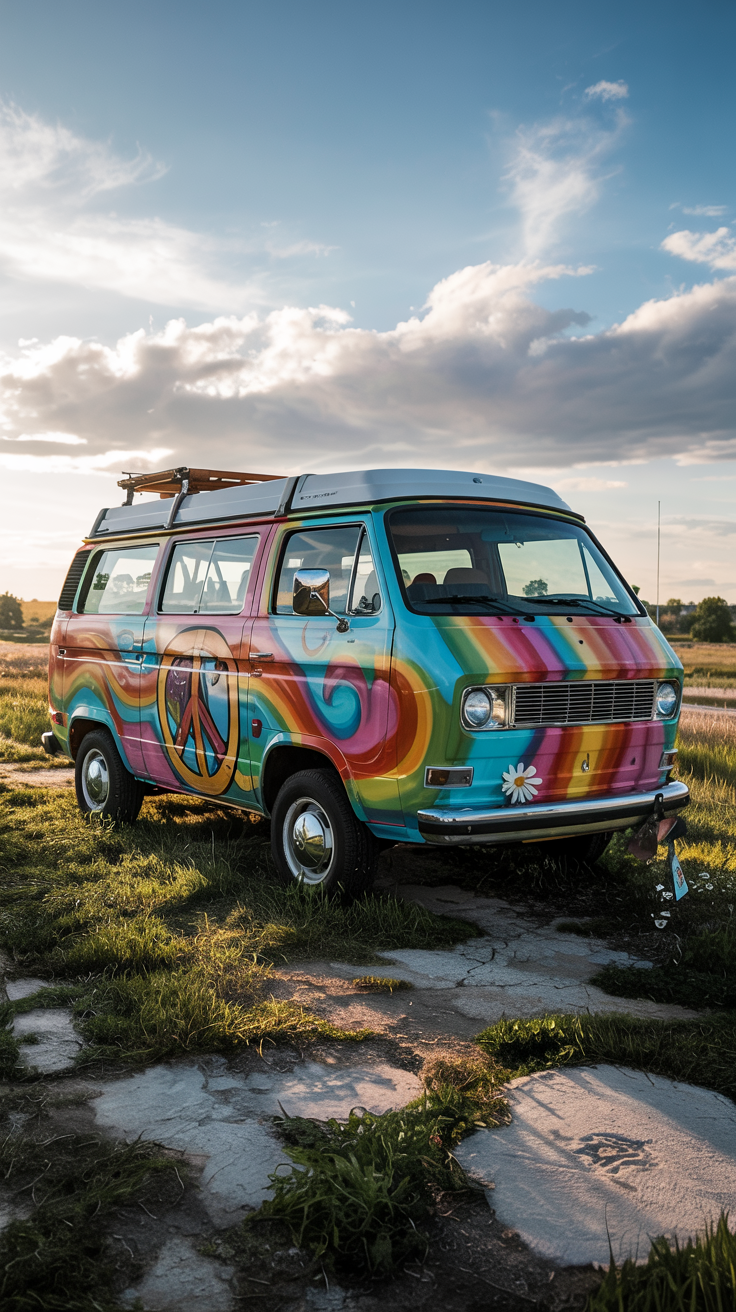 15 Hippie Van Exterior Ideas That Capture Free-Spirited Style - CarAudience