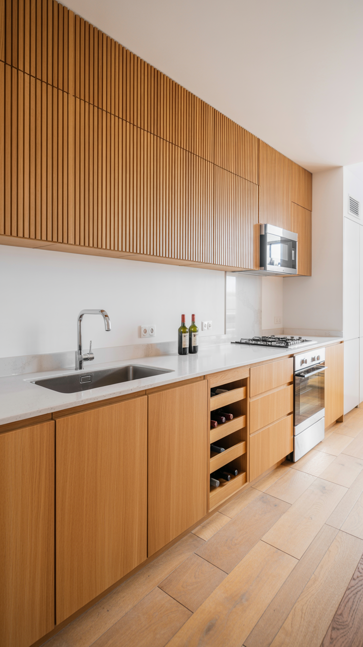21 Wood Slat Accent Ideas for a Modern Kitchen - CarAudience